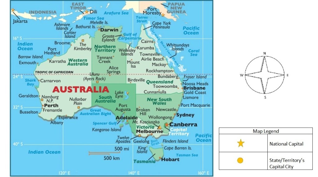 Complete Map of Australia | PLACES AND THINGS